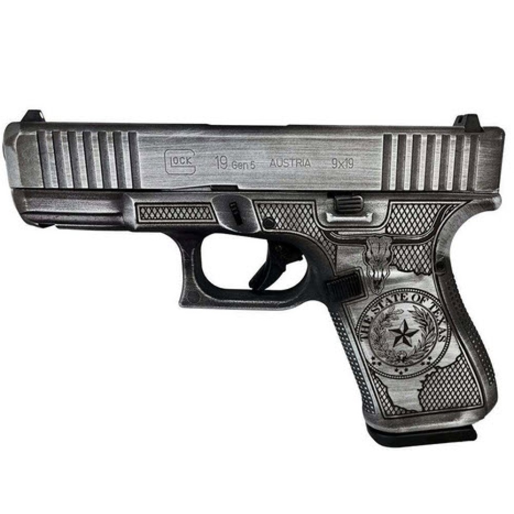 Glock 19 Gen 5 Texas Silver - EVGUN